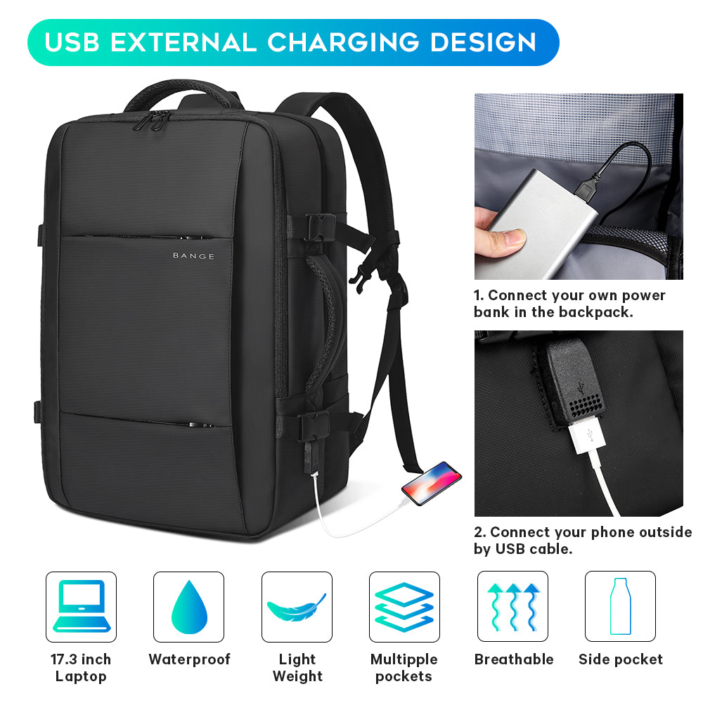 BANGE Travel Backpacks,Flight Approved Carry On Backpacks, 17-inch Lap – BANGE bag